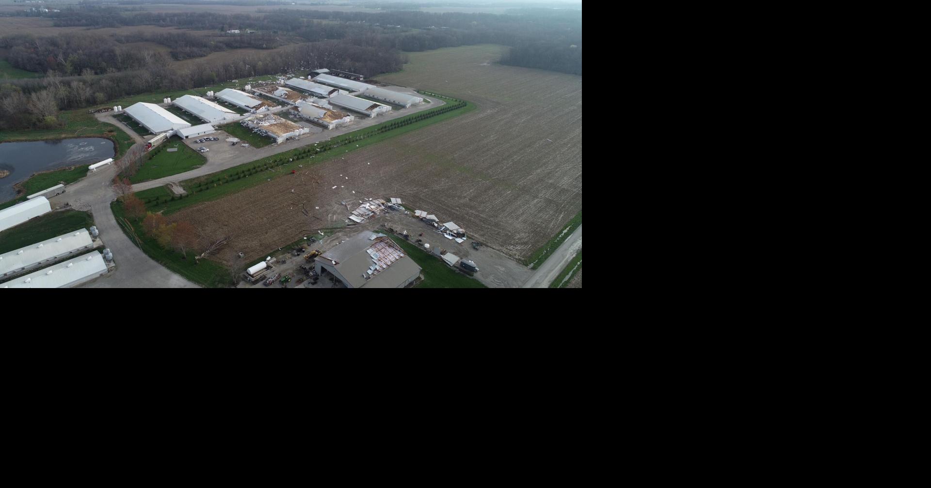 Clark County hog farm significantly damaged by one of Wednesday's ...