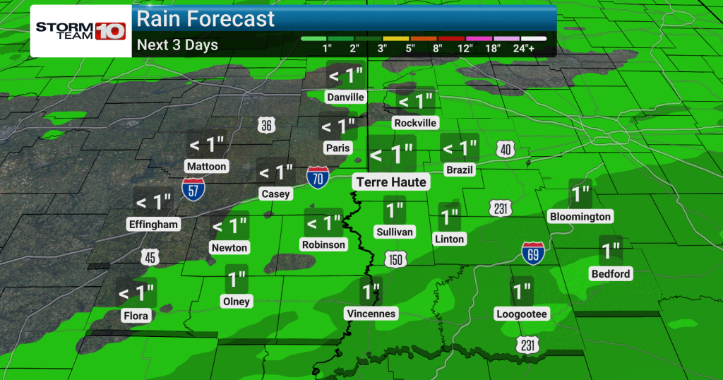 Heavy Rain Tonight, Then Clearing and Cooler | Forecast | wthitv.com
