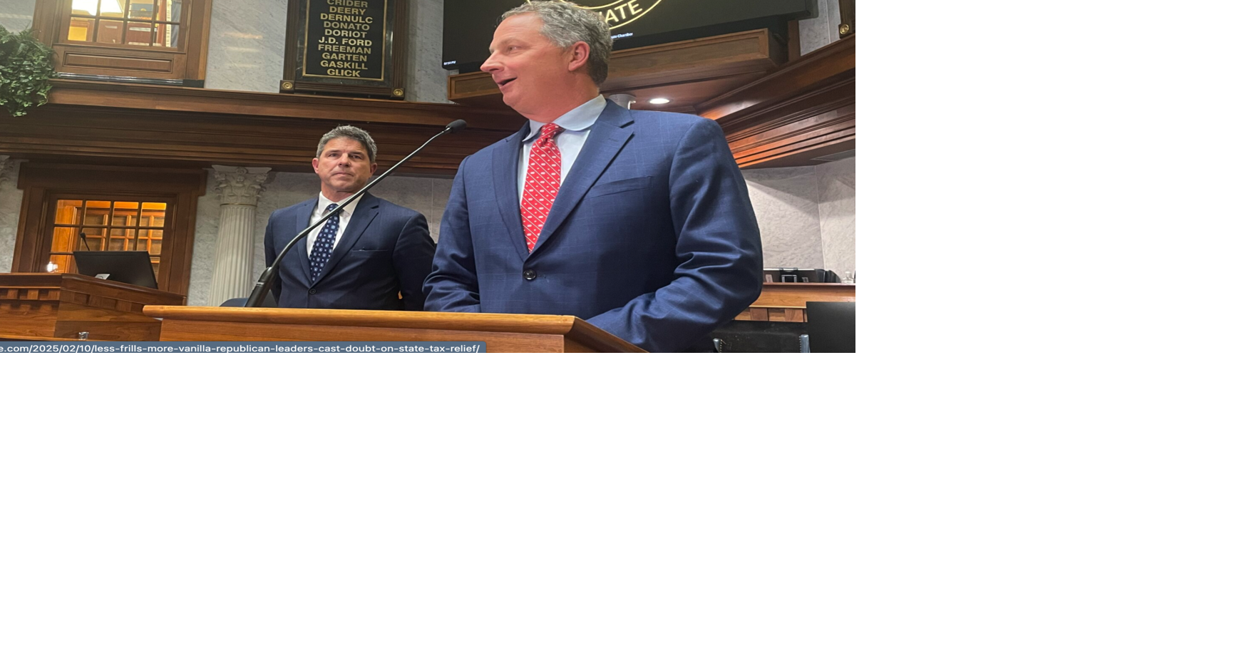 Republican leaders cast doubt on new state tax relief in Indiana | News | wthitv.com