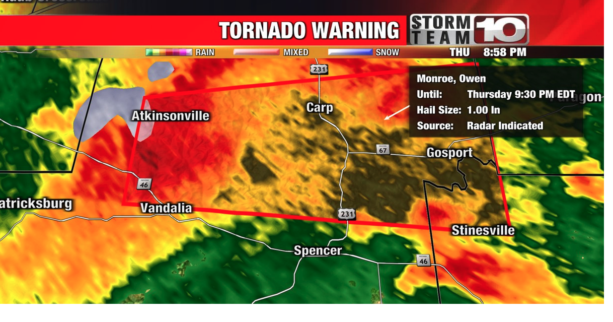 Tracking Severe Weather: Wabash Valley under a tornado watch | News ...