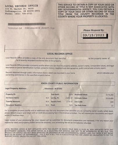 Knox County Recorder warns of 'misleading letter' being sent out by ...