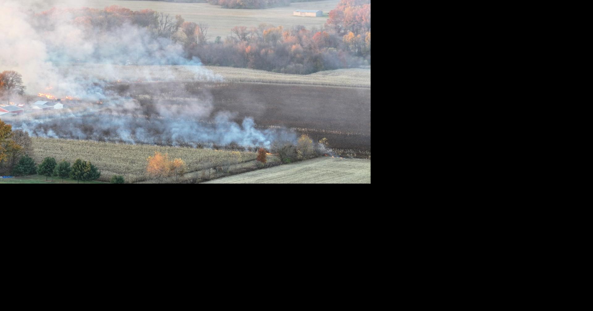 Crews battle large Tuesday evening field fire in southern Vigo County ...