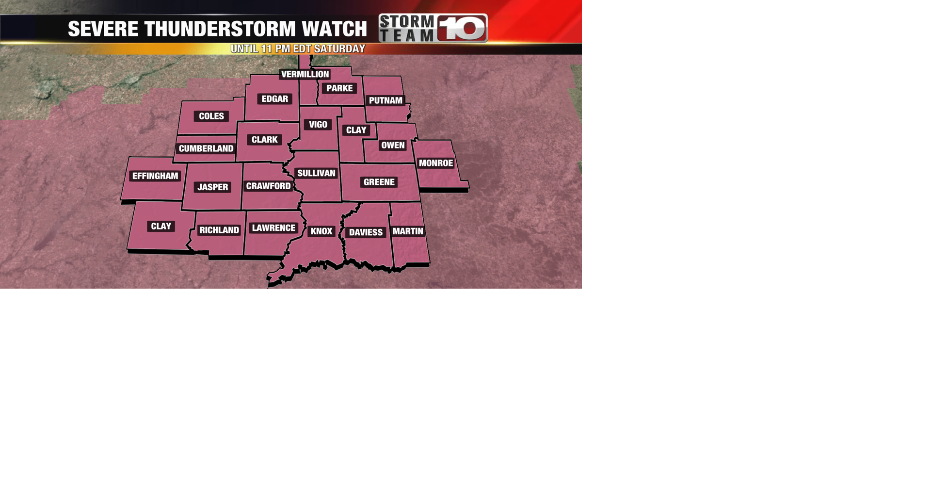 Storm Team 10 tracking potential severe weather | Weather | wthitv.com