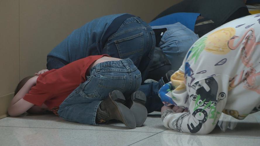 "I'm ready and prepared"... Students take cover as part of statewide ...