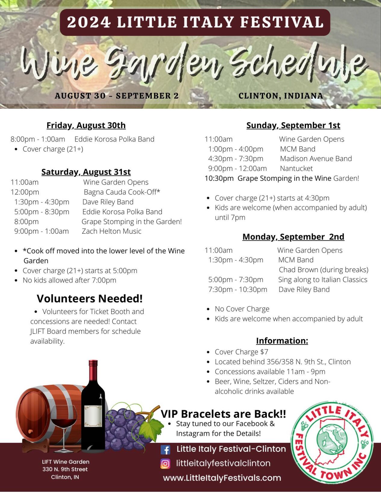 Clinton celebrates annual Little Italy Festival: complete list of ...