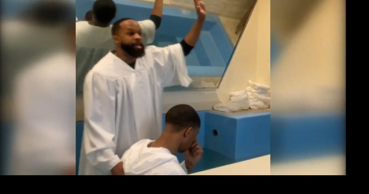Jayson Kent gets Baptized less than 24 hours after Sycamores big win ...
