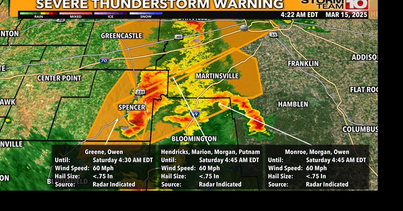 Severe weather moves through the Wabash Valley | Forecast | wthitv.com