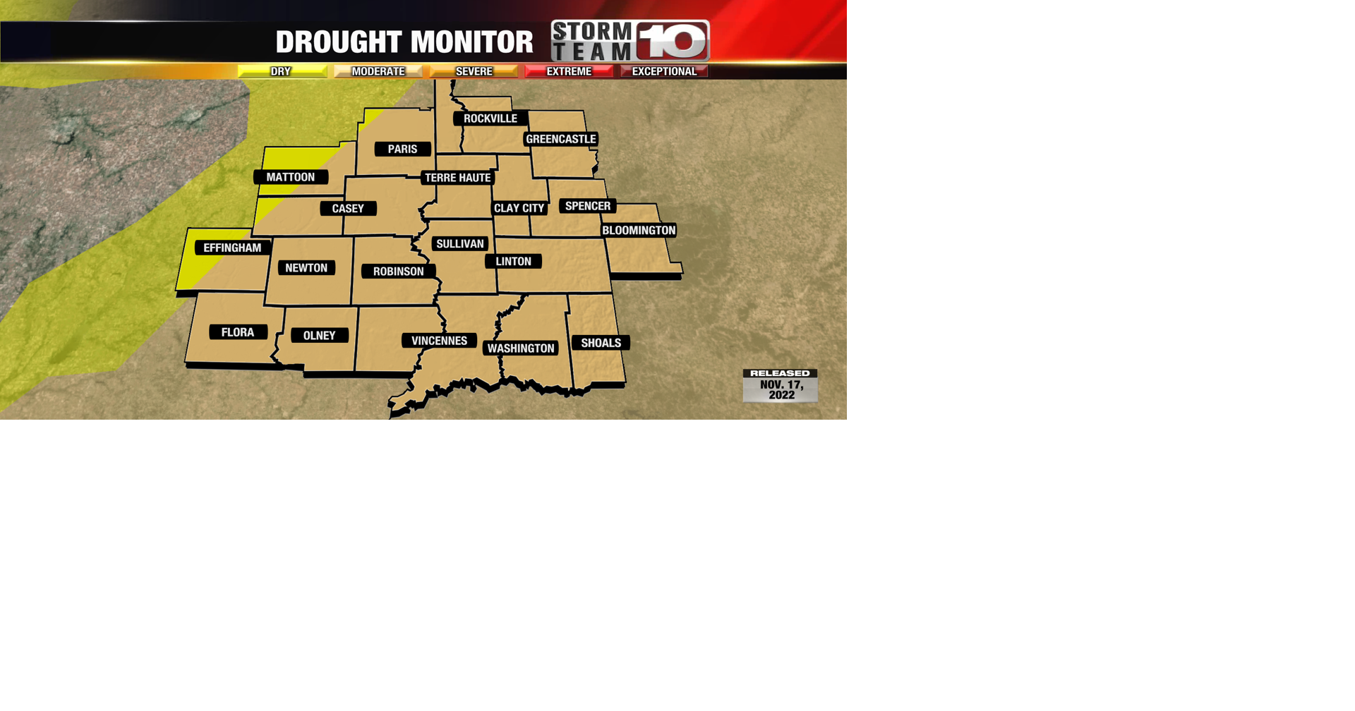 Wabash Valley in a moderate drought | Weather Blog | wthitv.com