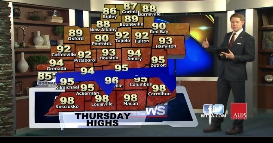 Getting a little cooler on our Thursday for some areas | | wtva.com