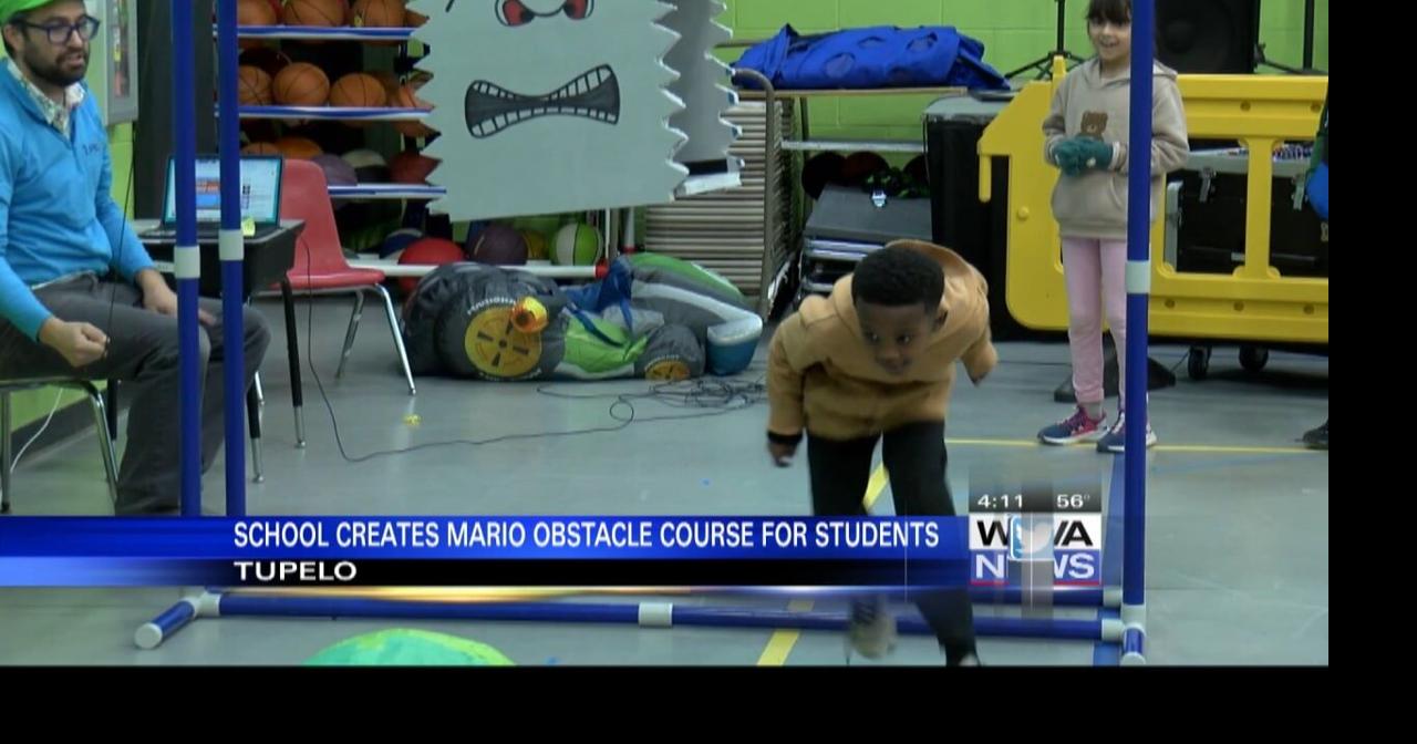 VIDEO - Tupelo elementary students tackle a Mario-themed obstacle ...