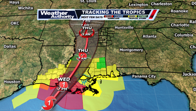 Hurricane Francine brings rain and severe weather later today and ...