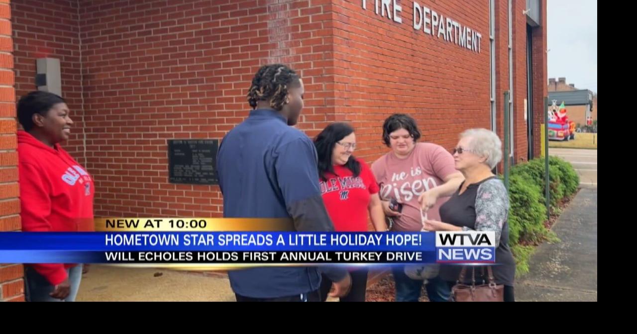 Ole Miss football player hosts turkey drive in Houston | Video | wtva.com