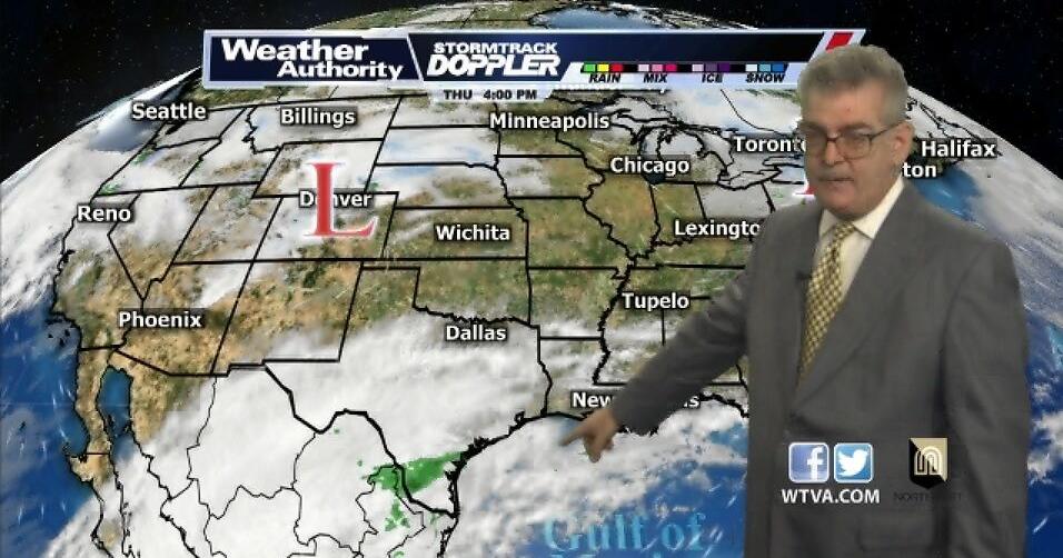 Low pressure and a cold front bring some showers and isolated ...