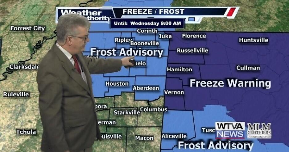 A frosty start to what will be a very nice Wednesday across our area ...