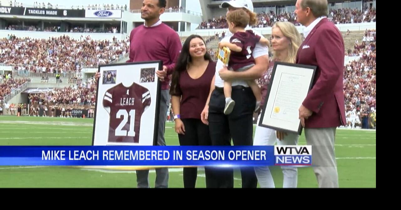 VIDEO - MSU honors late Head Football Coach Mike Leach in season opener ...
