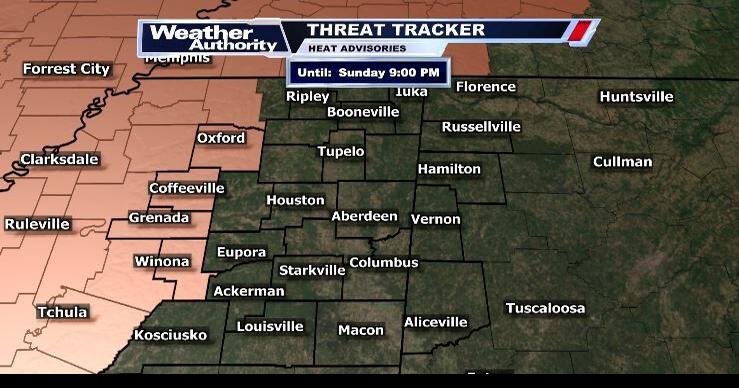 WTVA's Sunday Morning Forecast - Hot and humid conditions continue to ...