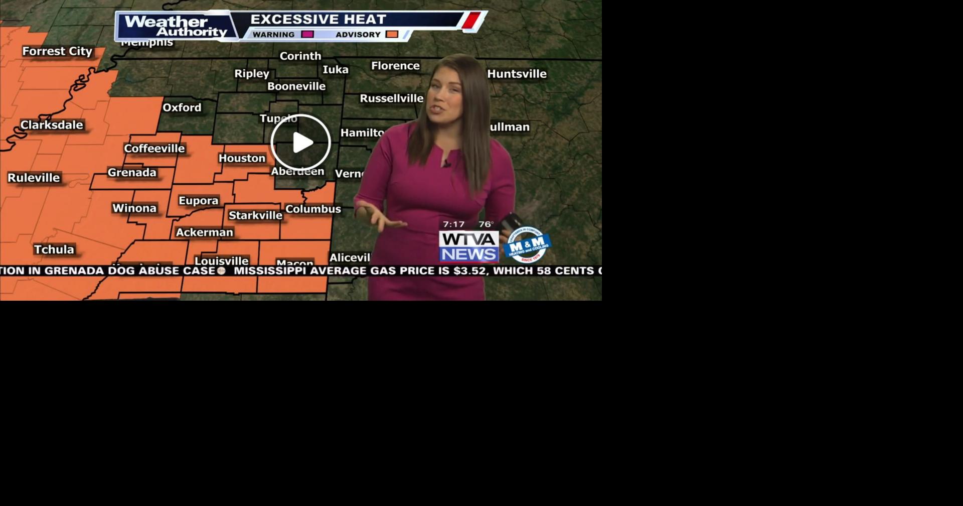 Some sunshine to start the work week with mostly dry weather | | wtva.com