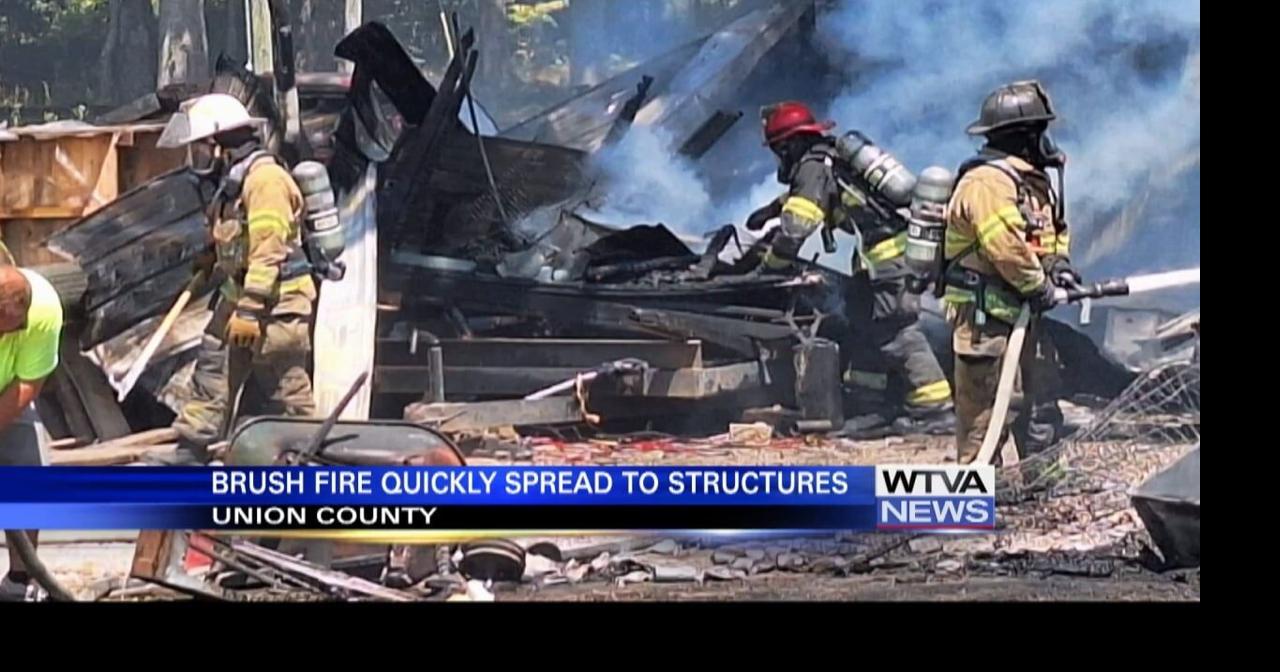 Fire quickly spread to structures in Union County | Video | wtva.com