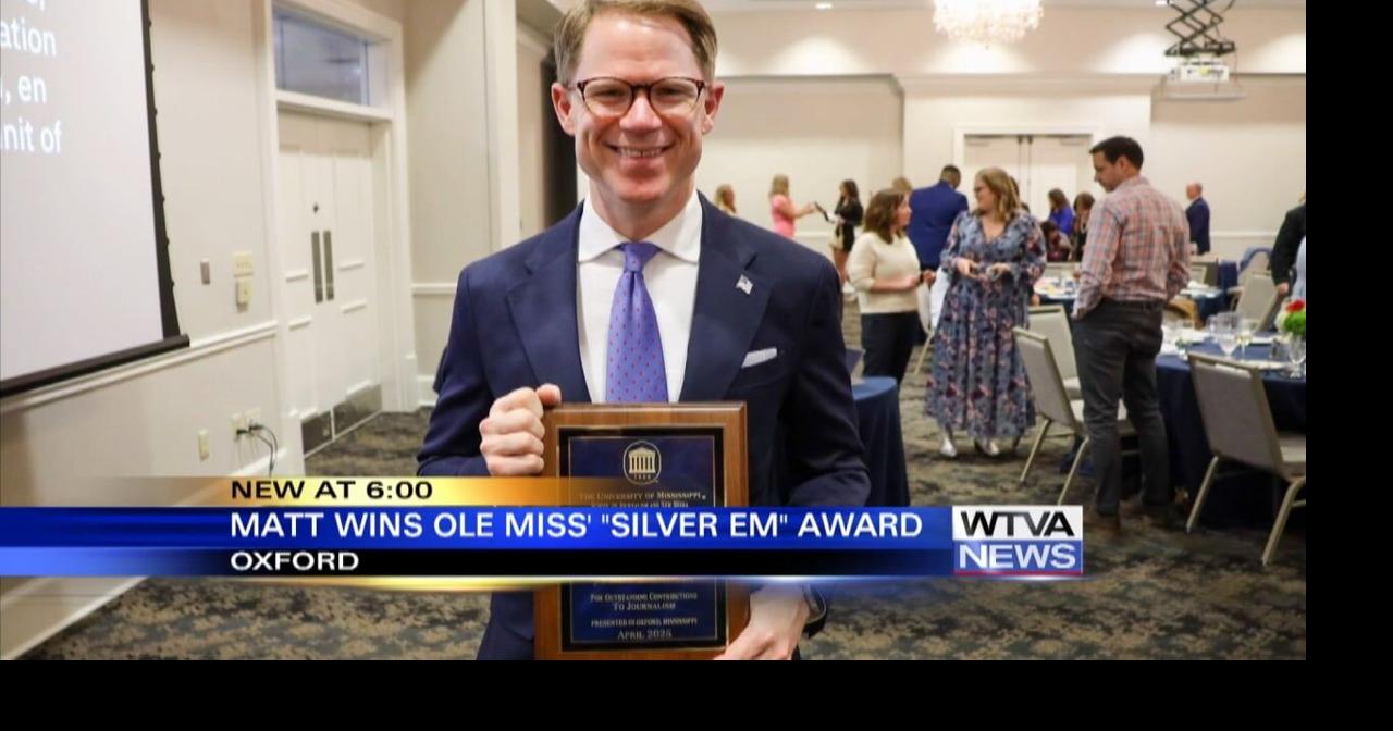 Ole Miss awards Chief Meteorologist Matt Laubhan with journalism award | Local | wtva.com