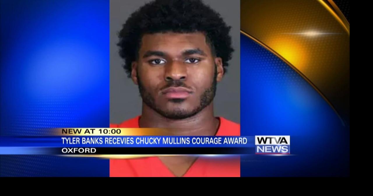 Tyler Banks receives Chucky Mullins Courage Award | Ole Miss | wtva.com