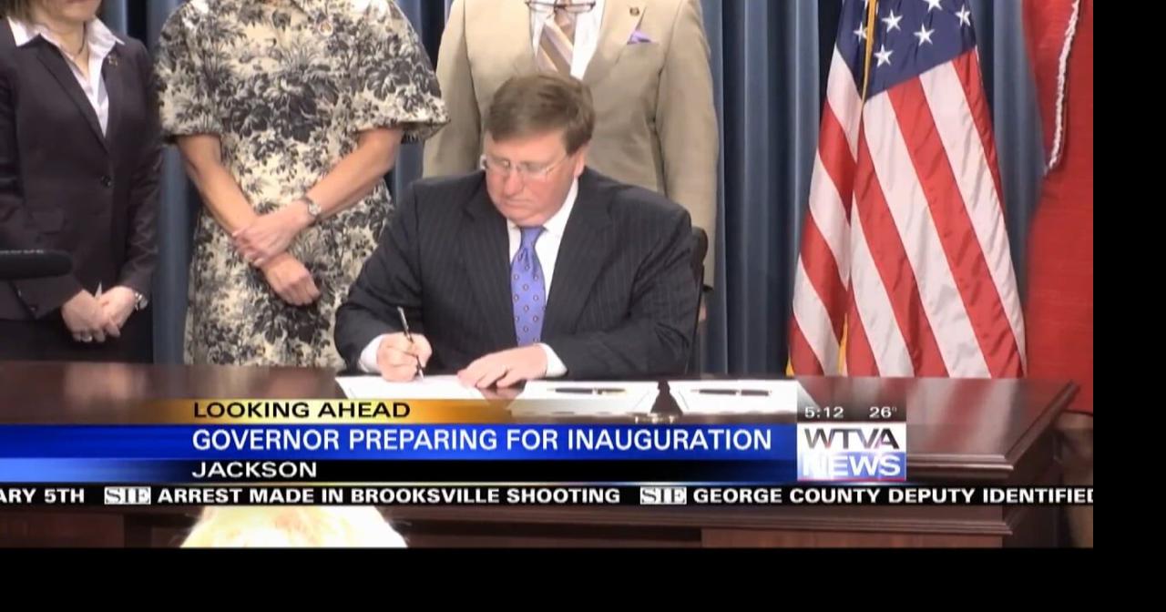 Governor Tate Reeves is preparing for his second inauguration | Video ...