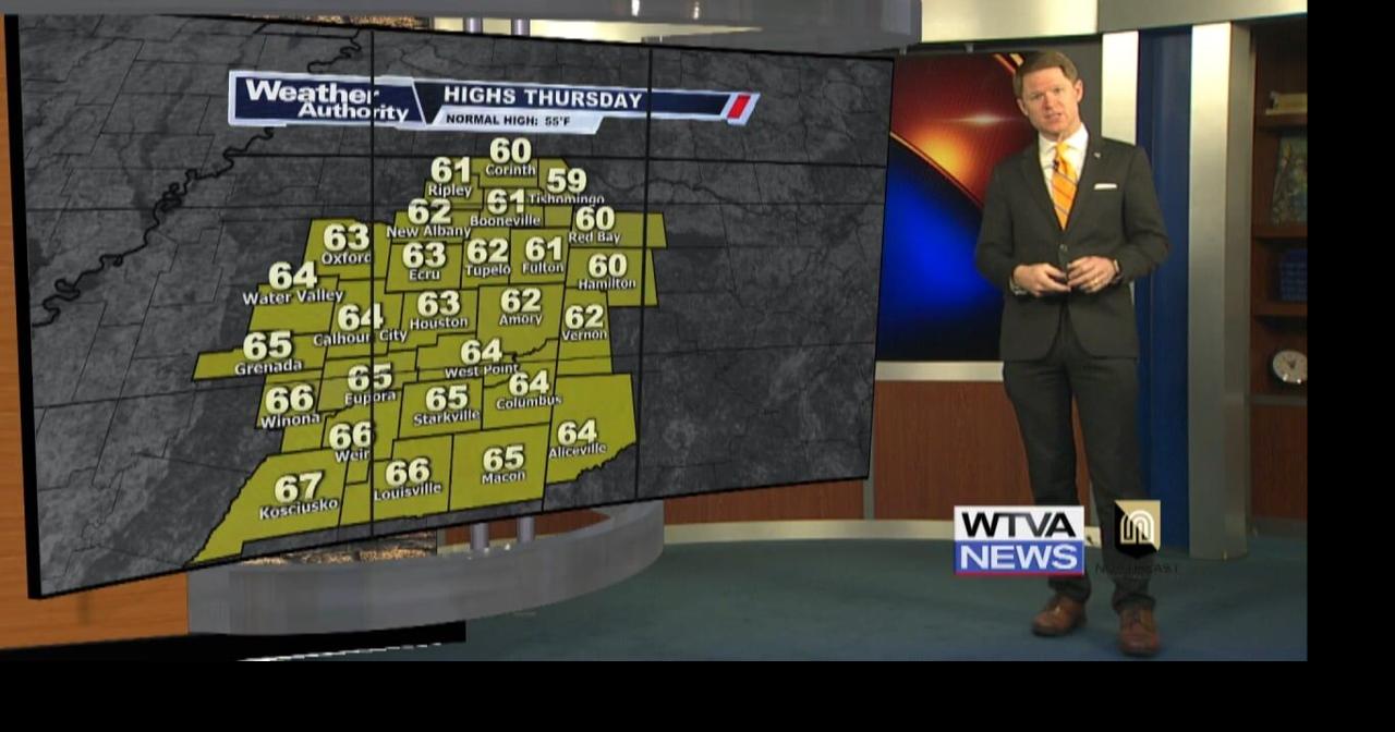 Matt's Wednesday Evening Forecast - A little milder temperatures in ...