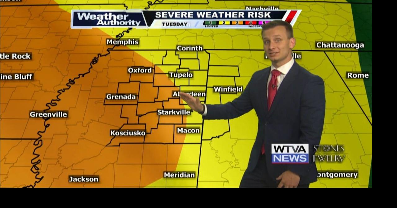 Elijah's Tuesday Morning Forecast: 3/5 severe weather risk this ...