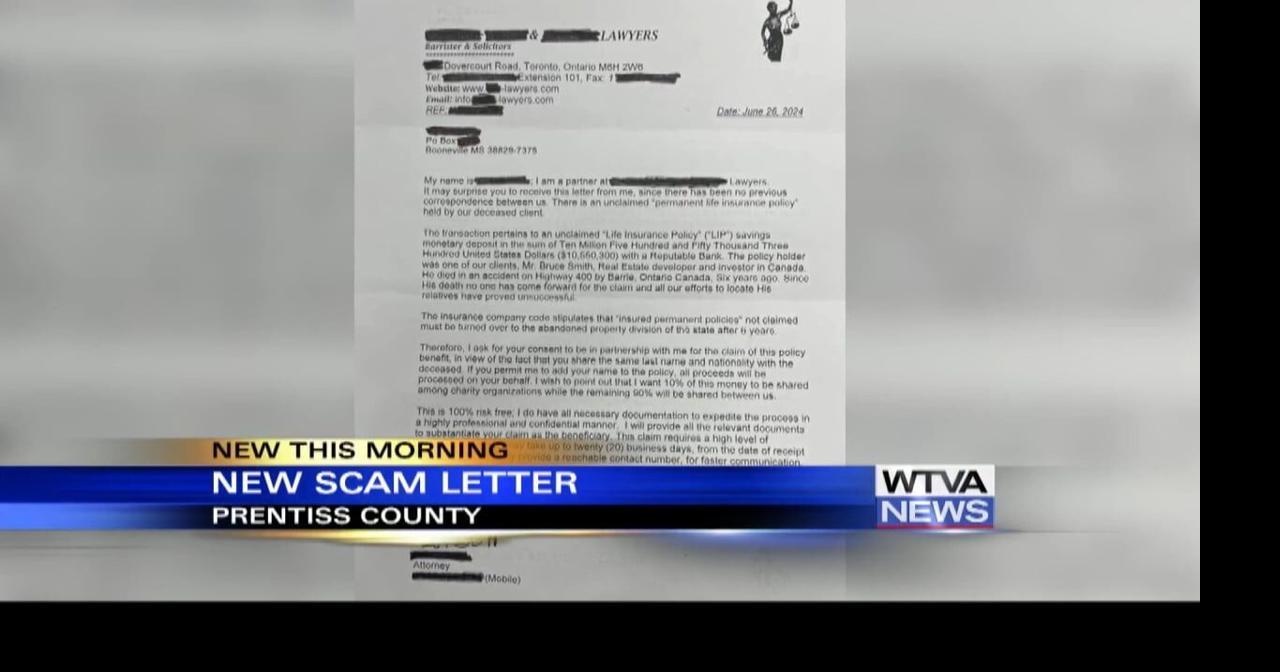 Prentiss County deputies warn residents about scam letter | Video ...