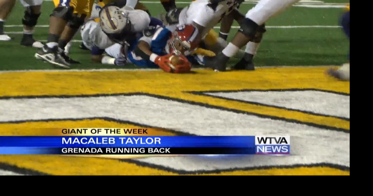 Wendy's Giant of the Week: Grenada RB Macaleb Taylor | Sports | wtva.com