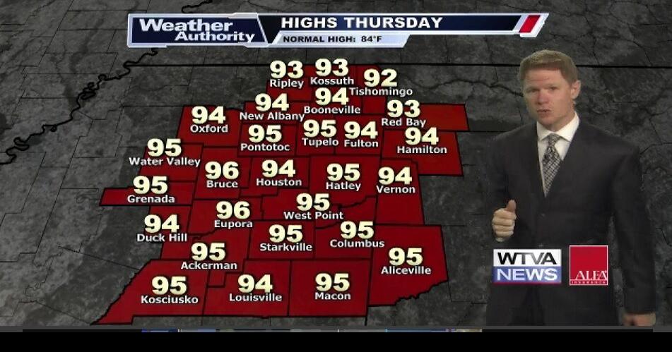 More hot temperatures in store for our Thursday | | wtva.com
