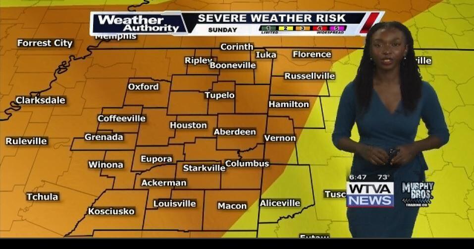 Sunday begins with clear skies ahead of storm chances this evening ...