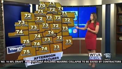 Much calmer weather for Friday | | wtva.com