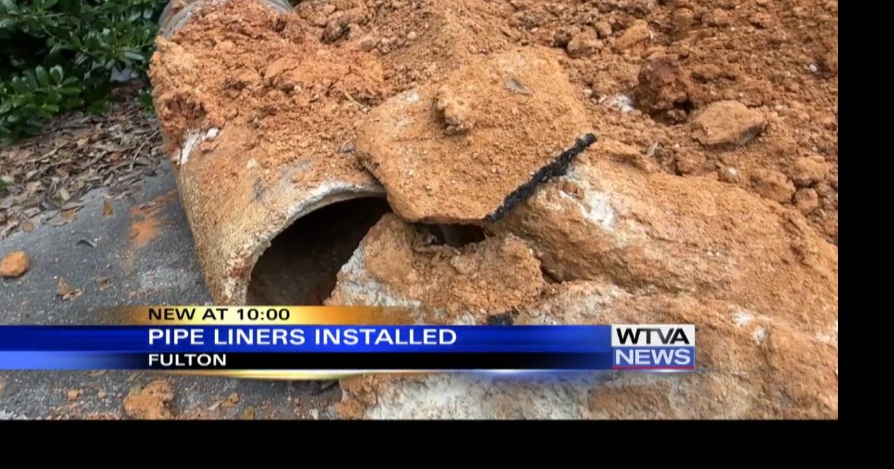 Pipe liners being installed in Fulton | Video | wtva.com