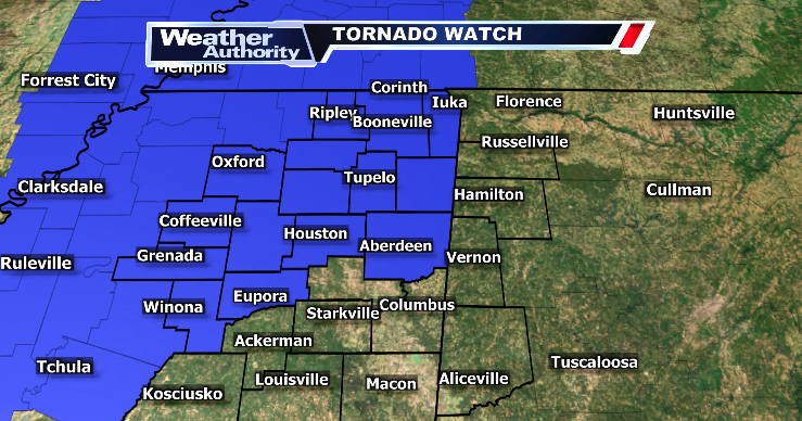 WATCH LIVE - Tornado watch in effect until 8 p.m. | | wtva.com
