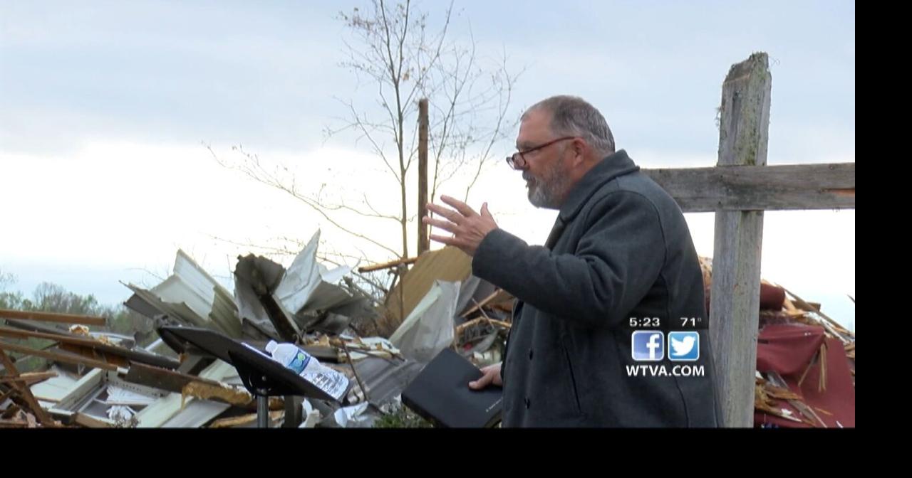 Celebrating Easter amongst the rubble of where their church once stood ...