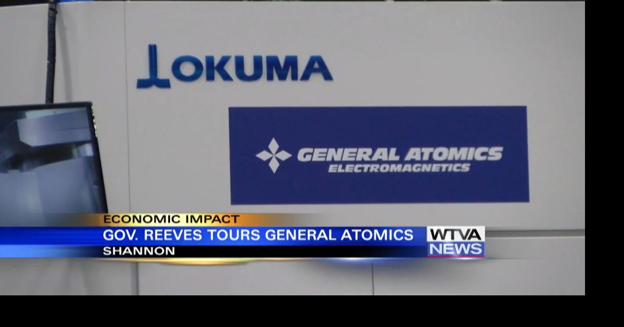 Gov. Tate Reeves tours General Atomics plant in Lee County | Video ...