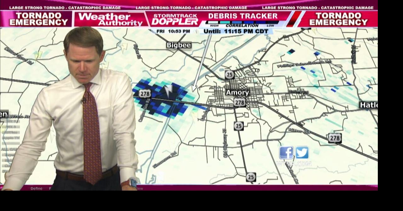 VIDEO - 'Dear, Jesus, please help them,' WTVA Chief Meteorologist Matt Laubhan prays as tornado ...