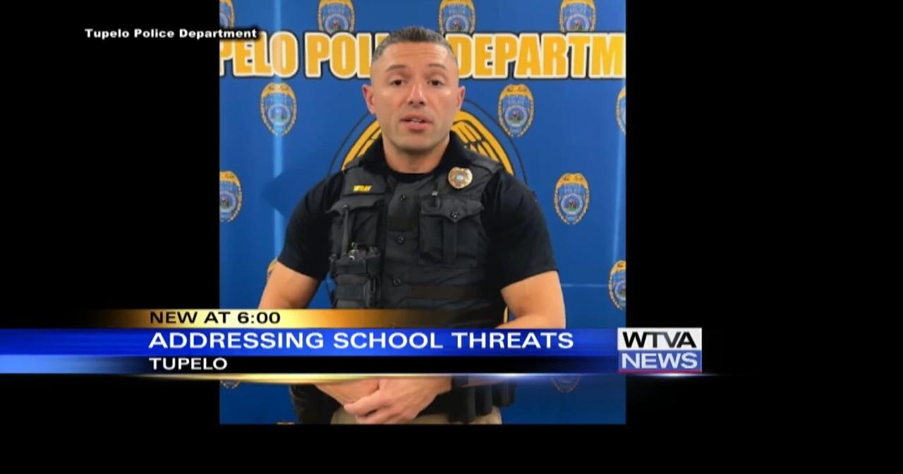 Tupelo Police Department addresses school threats | Video | wtva.com