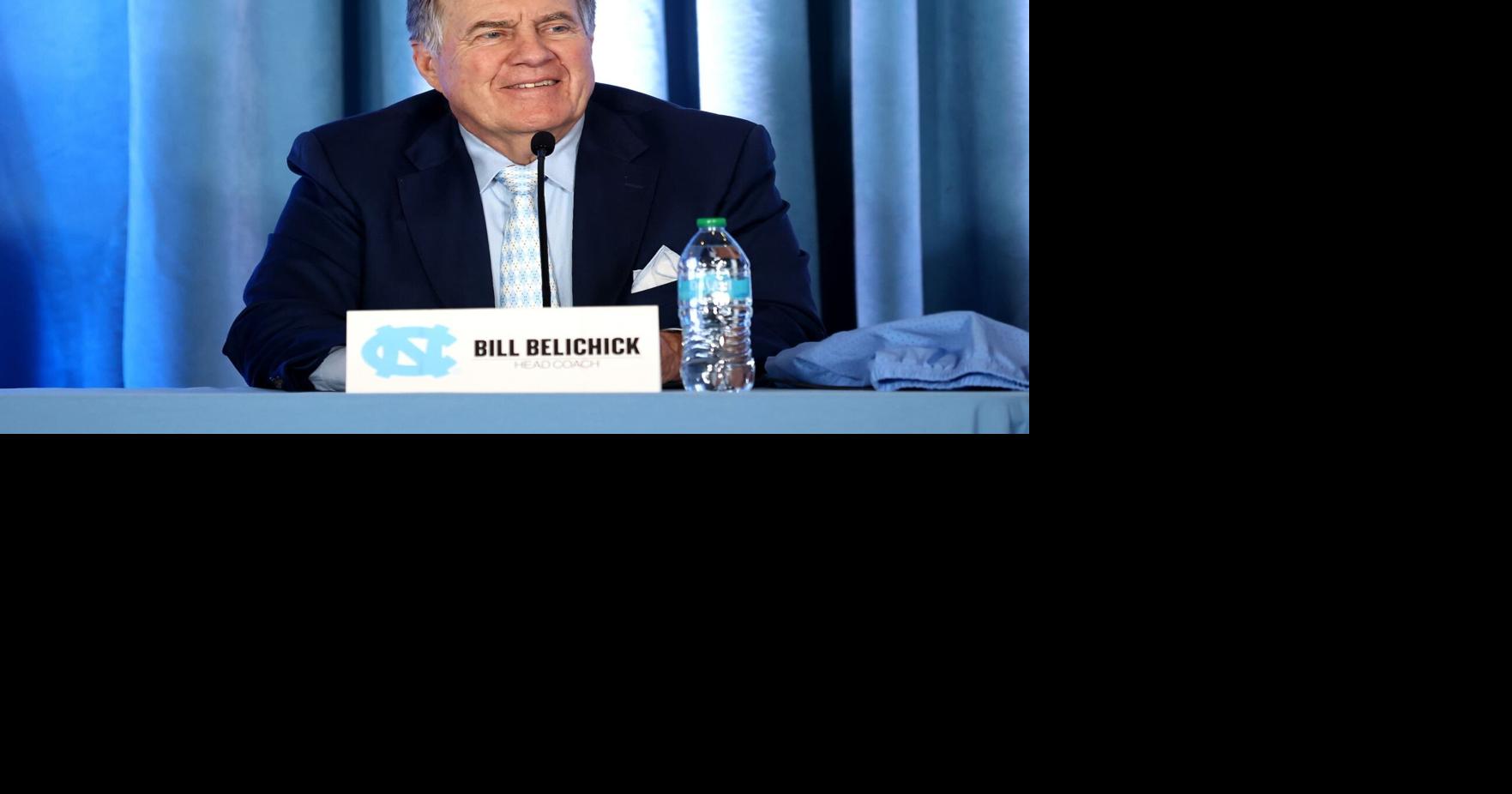 ‘I didn’t come here to leave’: Famed NFL coach Bill Belichick unveiled ...