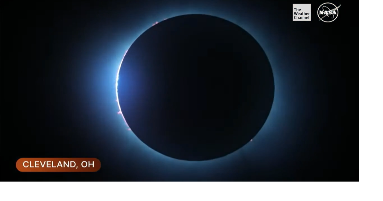 The Weather Channel: Best of Monday's total solar eclipse in Cleveland ...