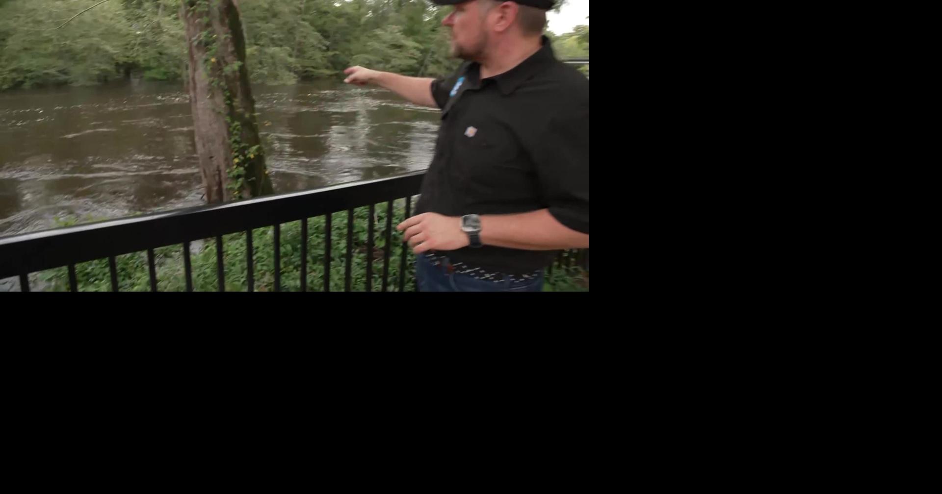 Lumber River in Major Flood Stage in Lumberton, North Carolina | Video ...