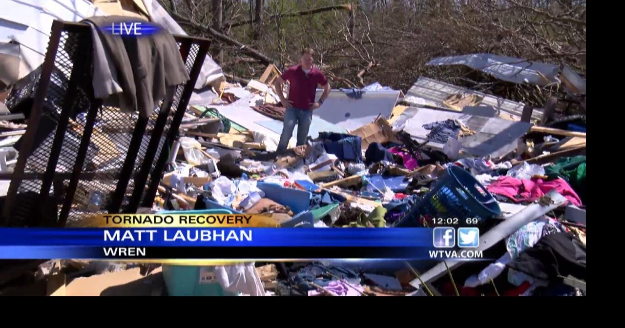 VIDEO - WTVA Chief Meteorologist Matt Laubhan reports from tornado damage in Wren | Local | wtva.com
