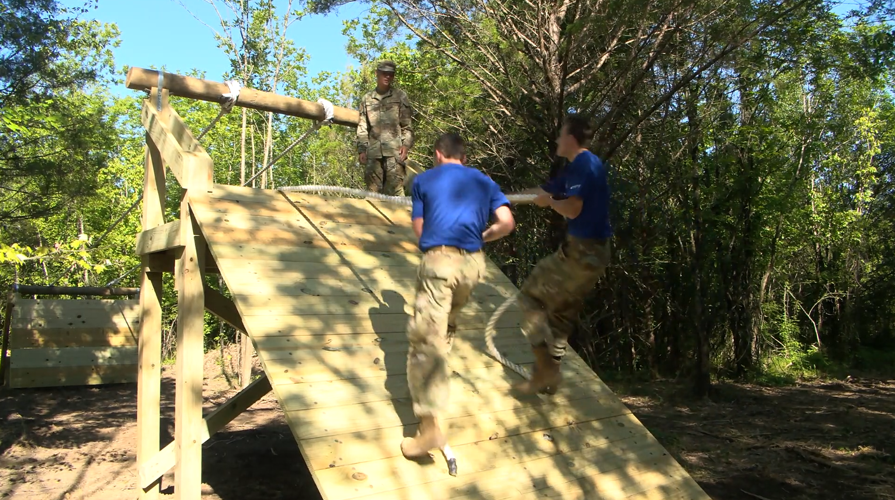 Tupelo High School’s JROTC gets new obstacle course | News | wtva.com