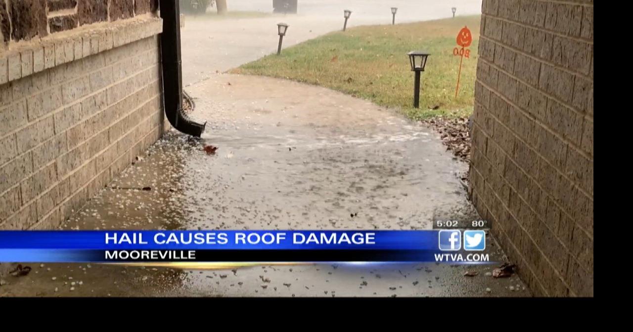 VIDEO: Hail causes damage to local homes | Video | wtva.com