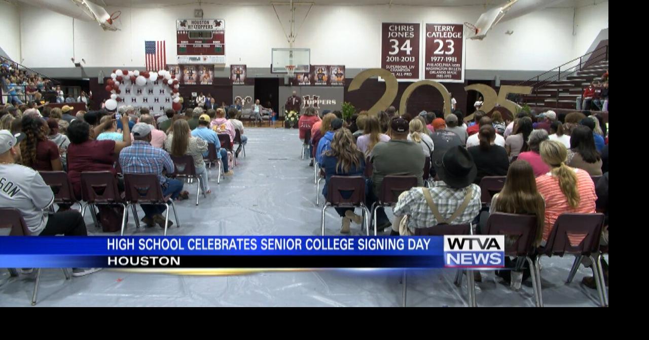 Houston High School celebrates seniors at academic signing day | Video ...
