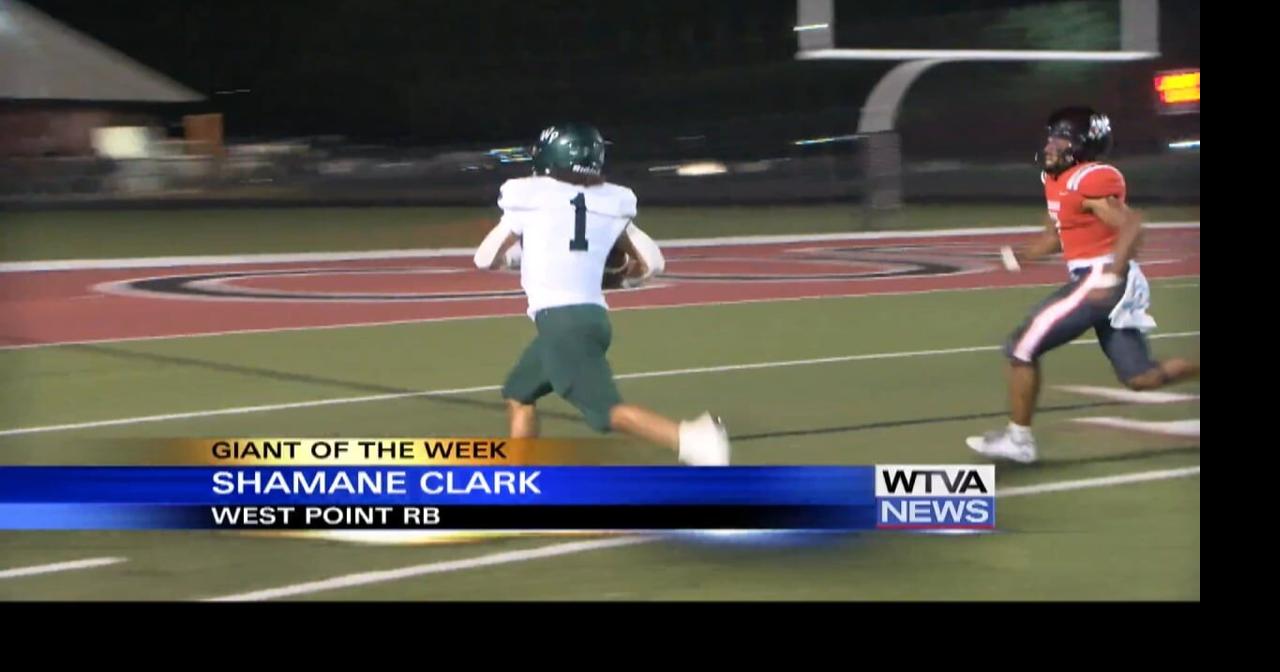 Wendy's Giant of the Week: West Point RB Shamane Clark | Sports | wtva.com
