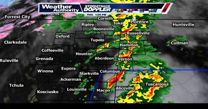 Thursday brings in the mix from icy weather to severe weather threats ...