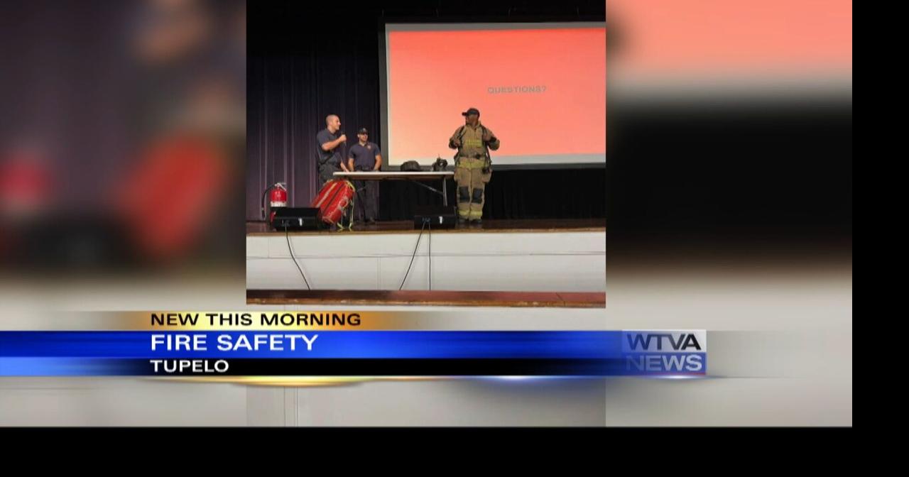 Local firefighters teach fire safety to elementary students in Tupelo ...