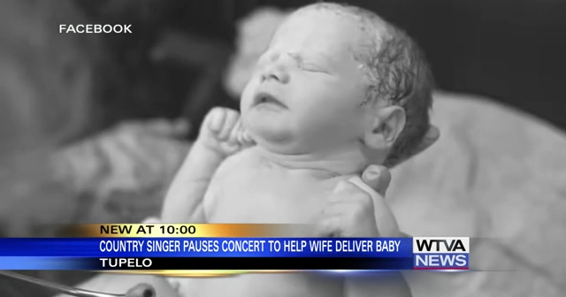 Brantley Gilbert's baby is born during concert in Tupelo | Video | wtva.com