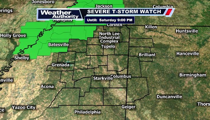 Saturday evening will bring some strong to severe thunderstorms ...